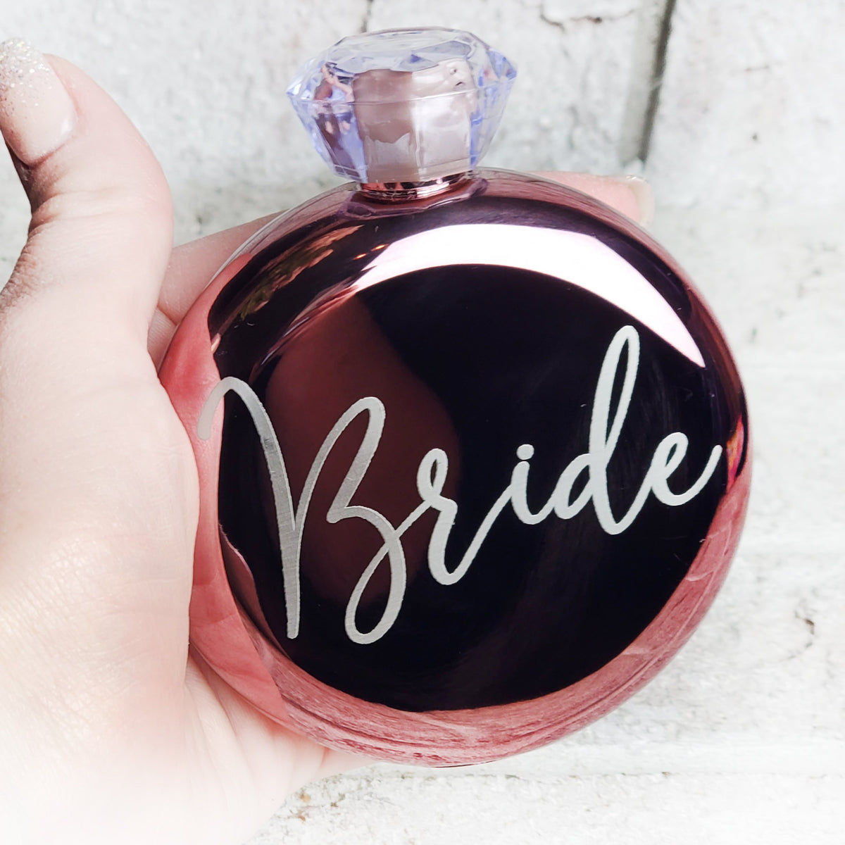 Jewel Flask, Laser Engraved Bride Flask, Bachelorette Flasks, Bridal P – GlitterGiftsAndMore
